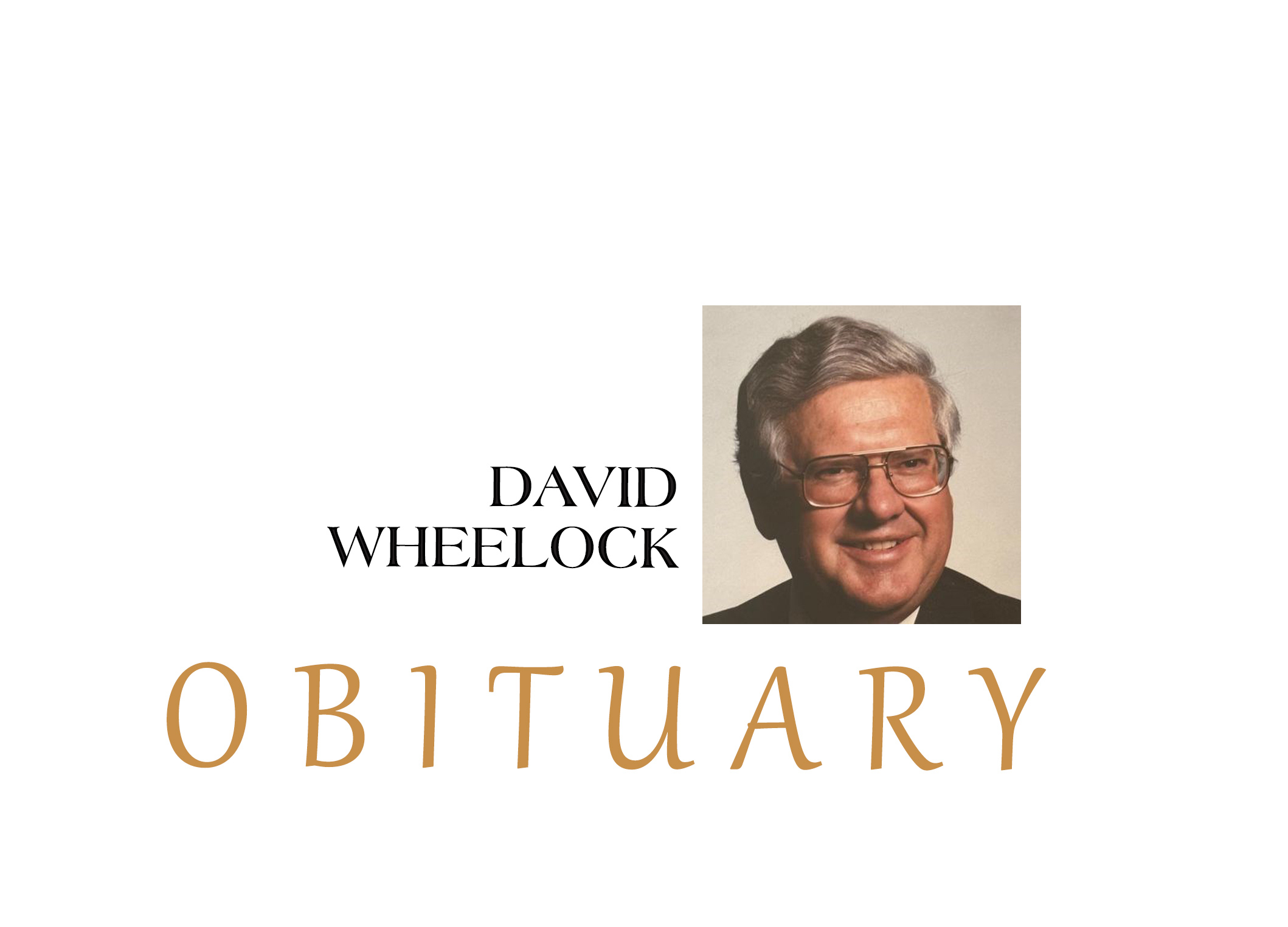 OBITUARY: DAVID WHEELOCK | The Canadian Record