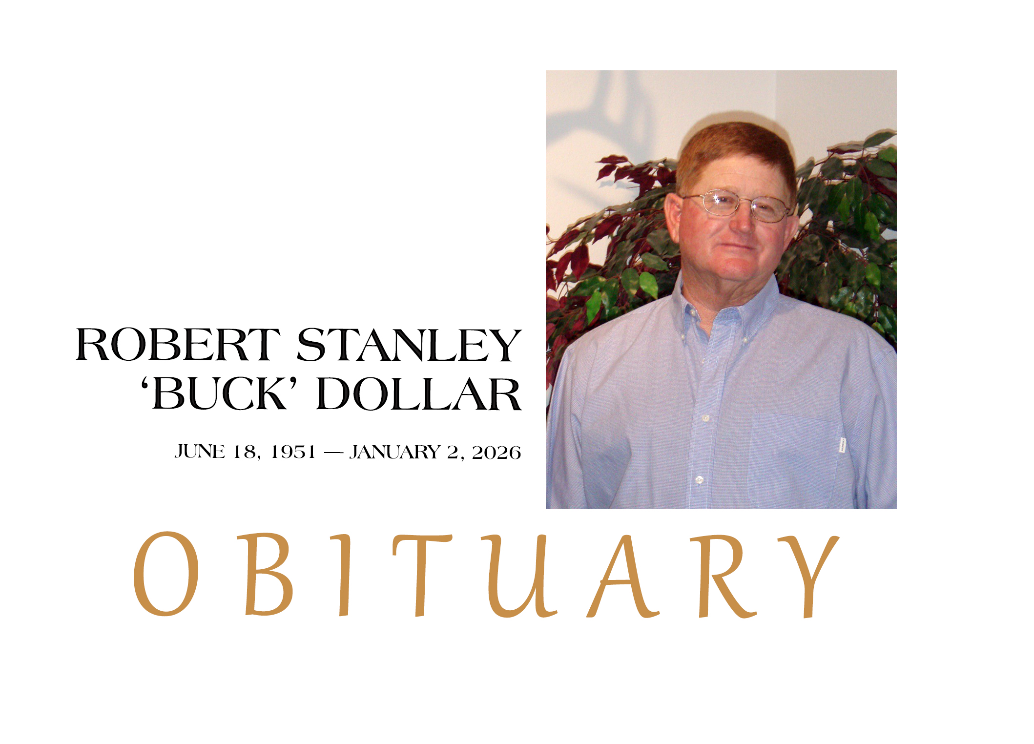 OBITUARY: ROBERT STANLEY ‘BUCK’ DOLLAR | The Canadian Record